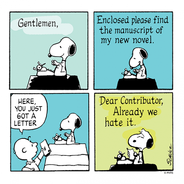 snoopy as a writer